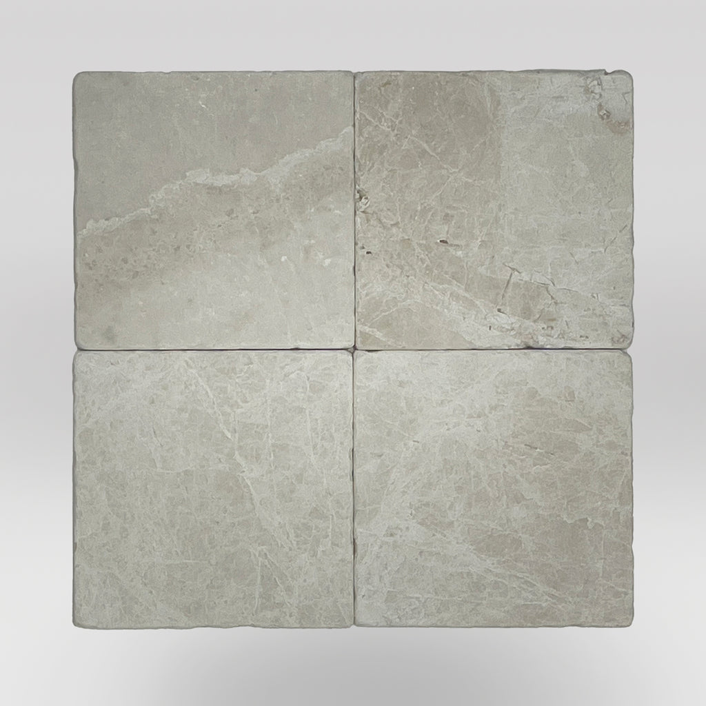 Ivory (White) Travertine Tumbled 3"x6" Tile - BigAppleMarble.com