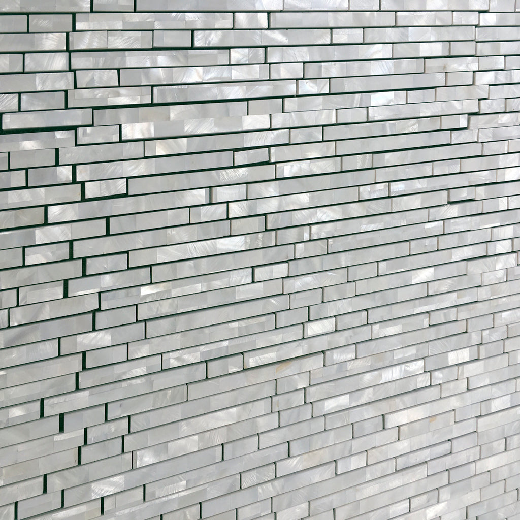 Random Sticks Mother of Pearl Marble Mosaic - BigAppleMarble.com