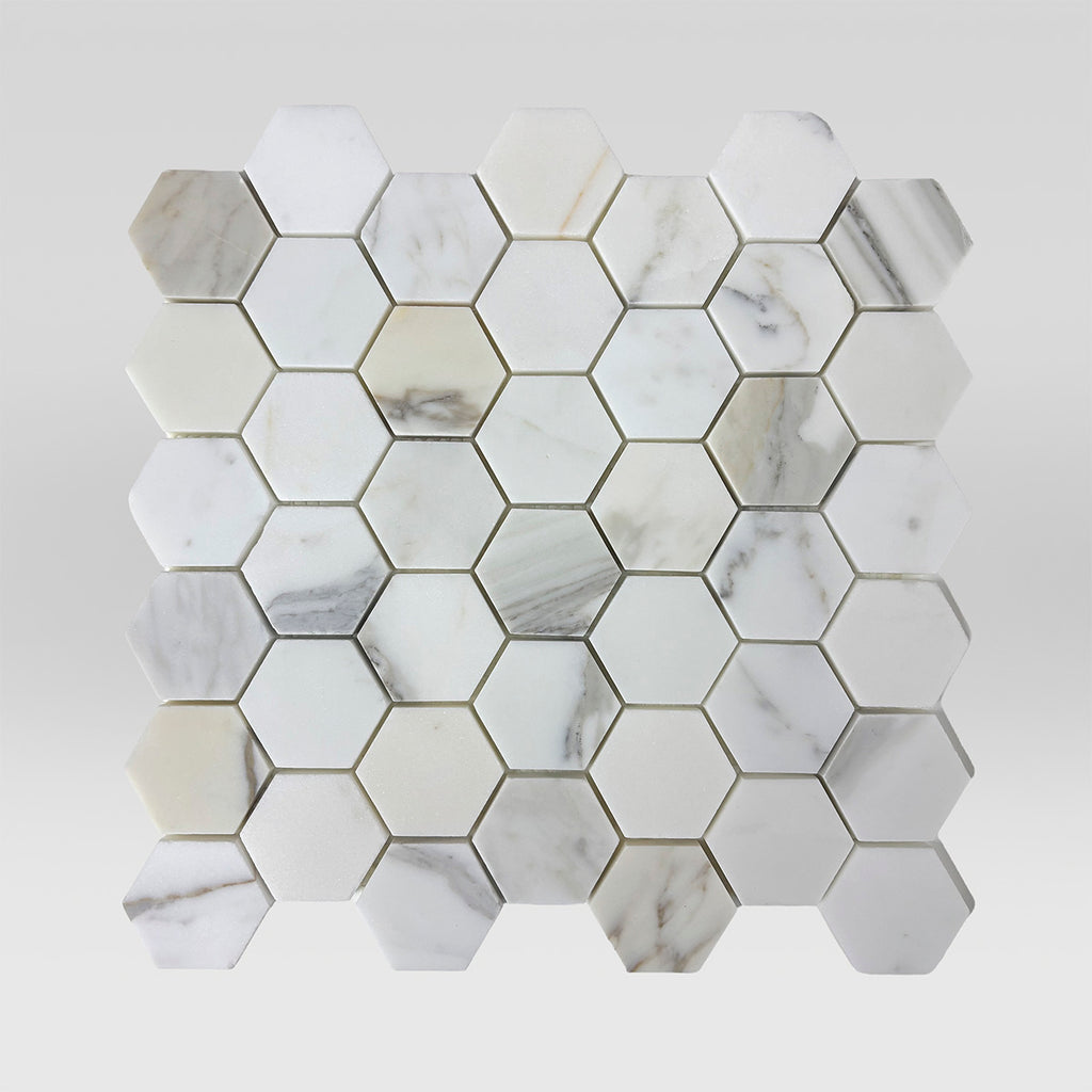 Calacatta Gold Tight Joint Marble Mosaic - BigAppleMarble.com