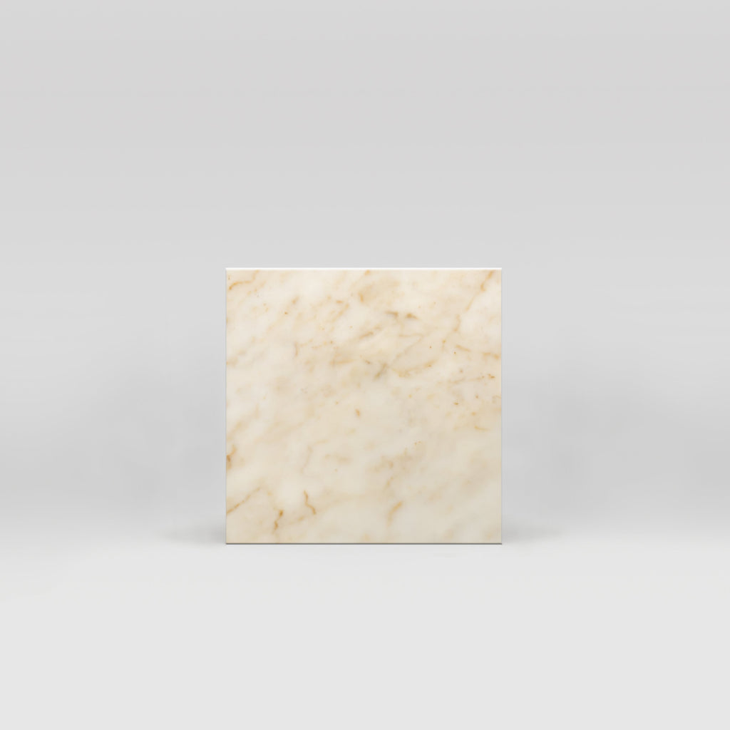 Afyon Sugar Polished 4"x4" Marble Tile - BigAppleMarble.com