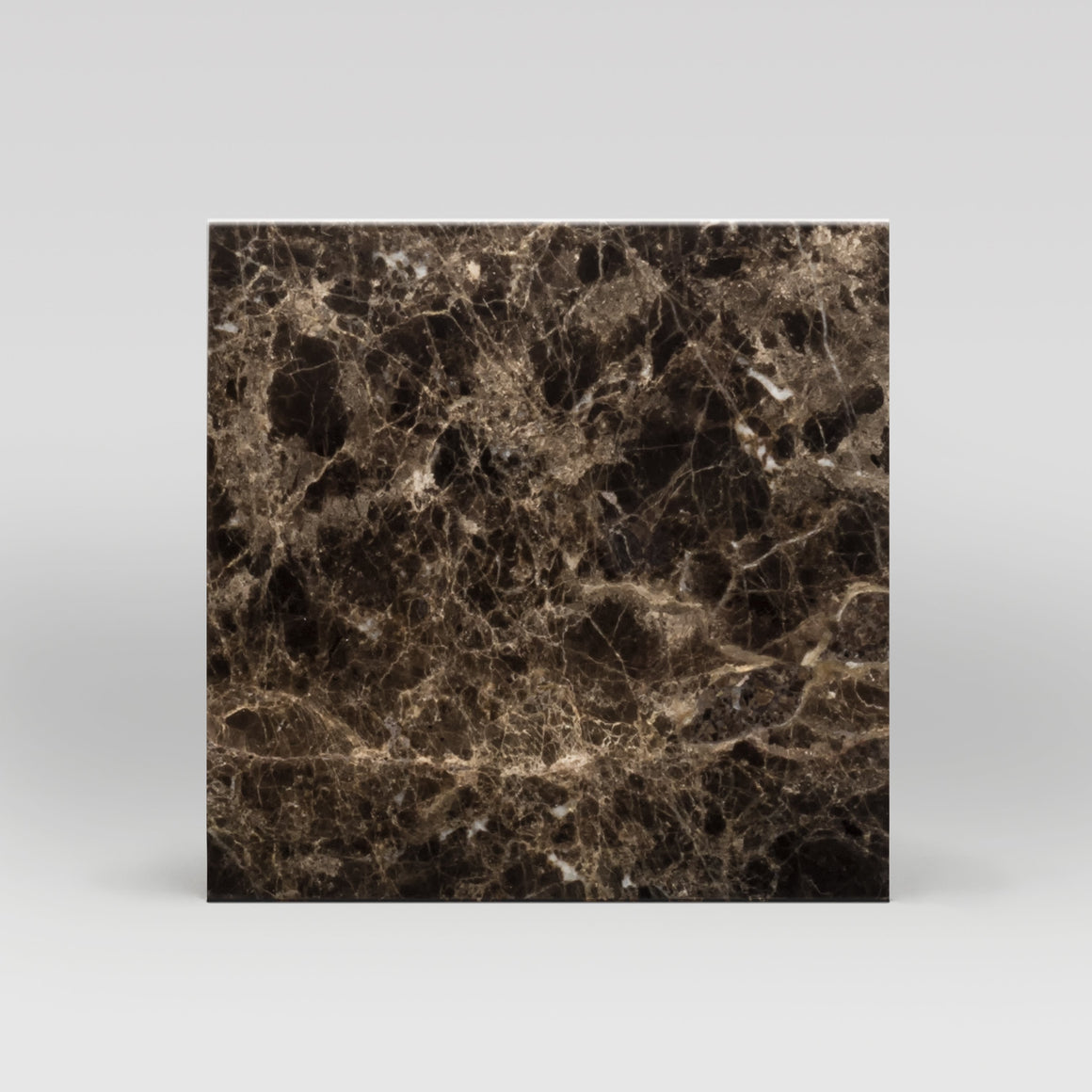 Dark Emperador Polished 18"x18" Marble Tile - BigAppleMarble.com